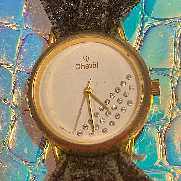 cheval | Accessories | Vintage Sparkly Crystal Watch Cheval 9s Needs ...